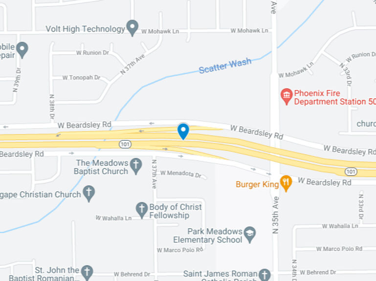 Accident Shuts Down Loop 101 Lanes in Phoenix